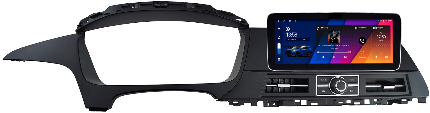 Штатная магнитола Hyundai Sonata 7 (LF) 2014-2017 12.3 дюйма Canbox H-Line 7863-1557 Android 10 (4G-SIM, 8/256, DSP, QLed) Mercedes Style