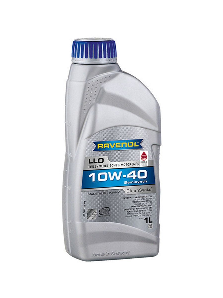 RAVENOL LLO 10W-40 Масло моторное, Полусинтетическое, 1 л
