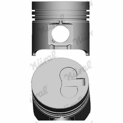 Поршень NURAL 87-104008-00 Citroen Berlingo, Jumpy, хsara, Peugeot 206, 306, Expert, Partner 1.9D 98-> WjyDw8B, WjzDw8 dm. 82.20x2.0x2.0x3.0 +0,60, цена за 1 шт