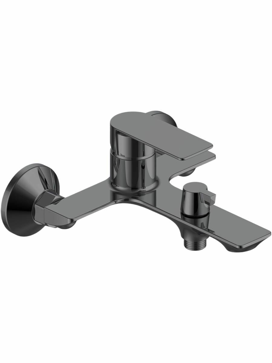 VODA "Neva Gun Metal" NV54AGM / Смеситель для ванны из латуни с аксессуарами, графит