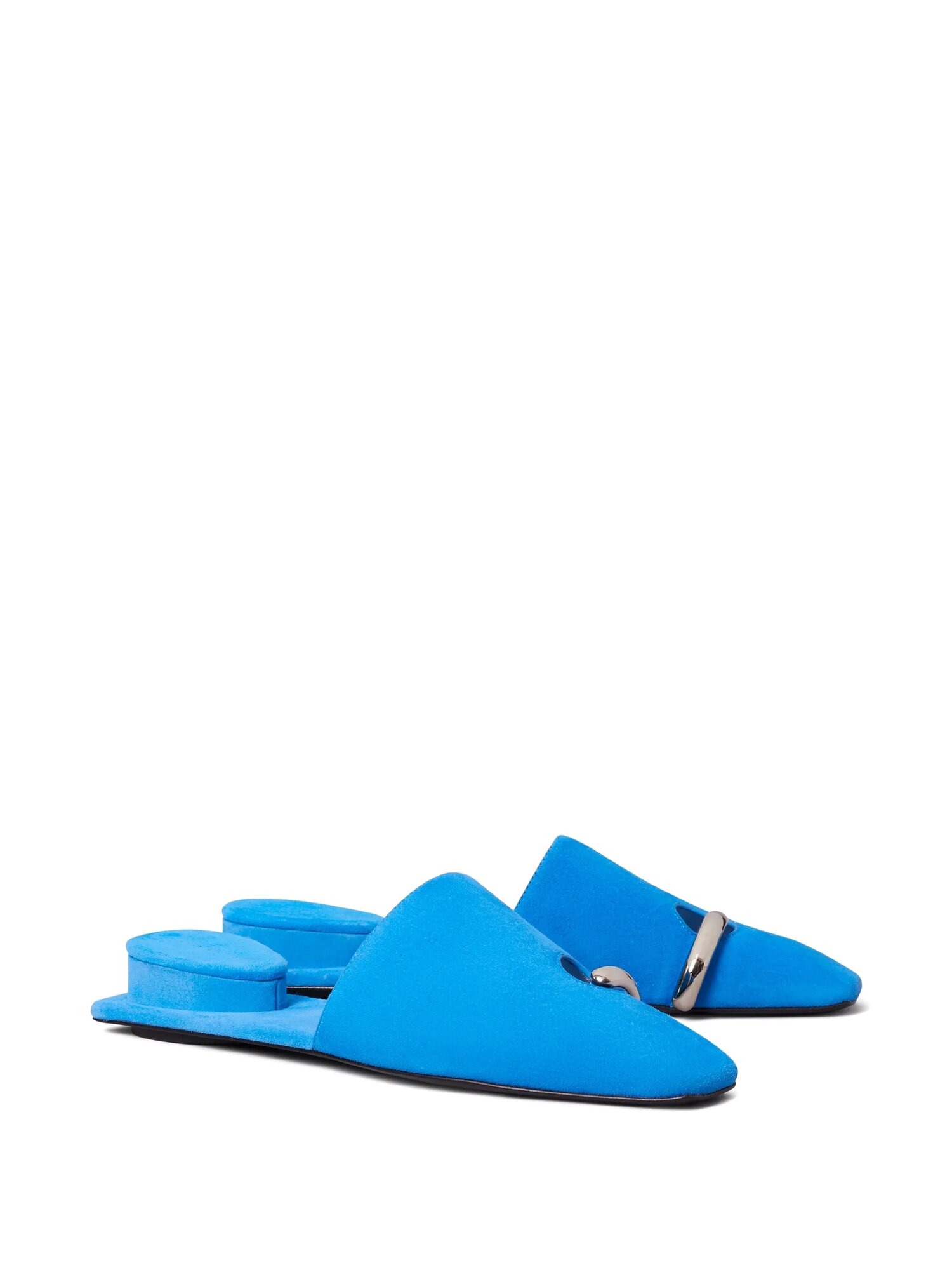 Мюли Tory Burch Pierced mules, размер 5.5, blue — фото 1