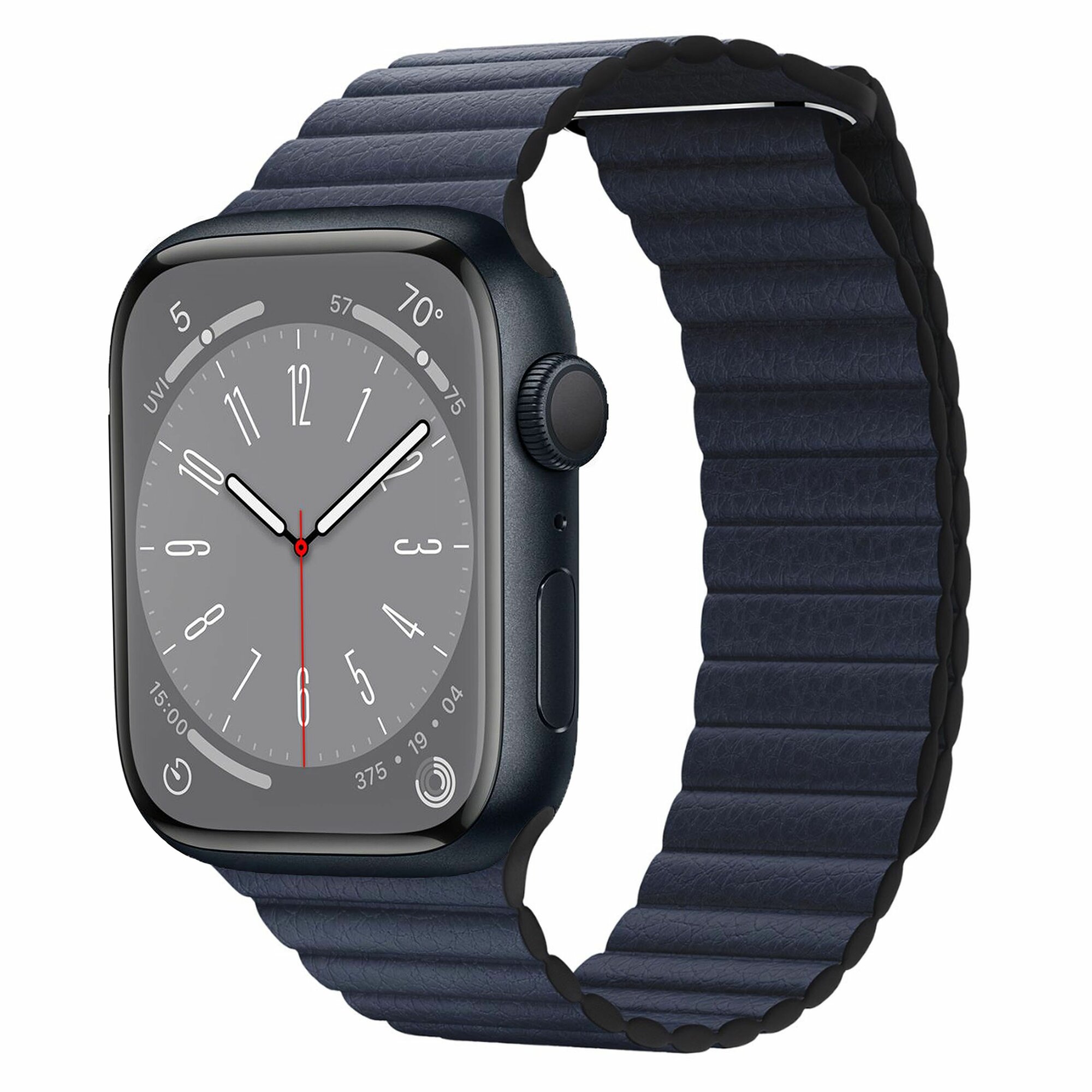 Ремешок Leather Loop Diver Blue L для Apple Watch 42-44-45-49mm (Series 1-9, Ultra) 46mm (Series 10) MGXD3ZM/A