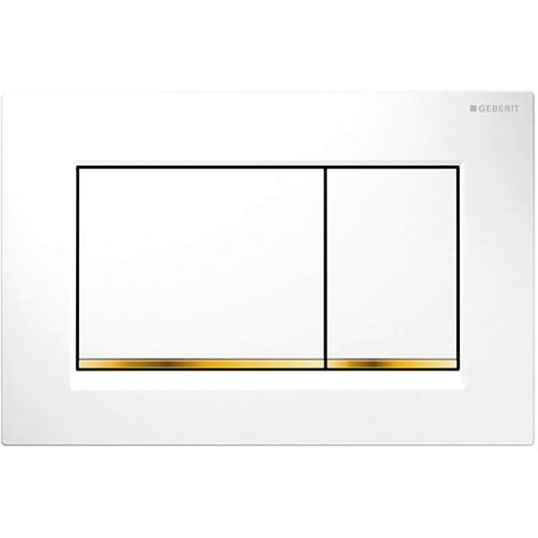 Кнопка смыва для инсталляции Geberit Sigma 30 115.883. KK.1 Белая Золото