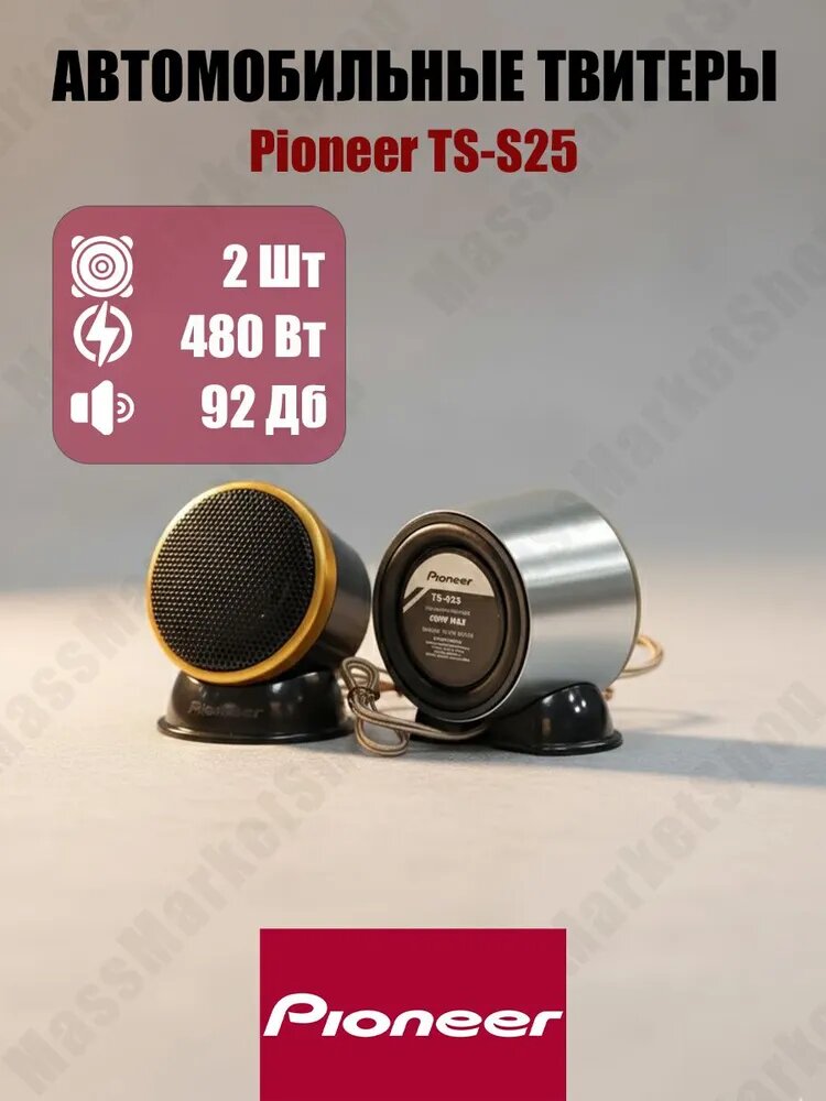 Автомобильные твитеры / Пищалки Pioneer TS-S25/ 480Вт MAX/