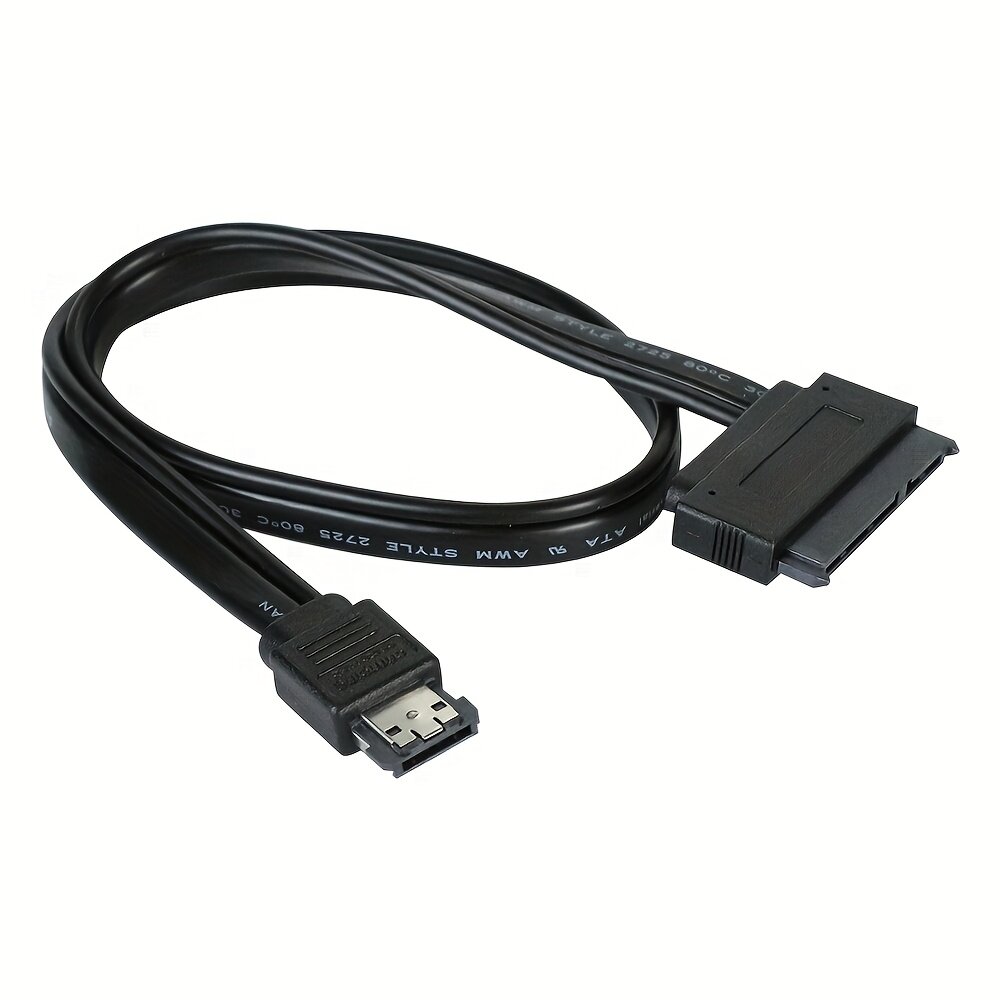 Кабель ESATA to SATA 7+15, 5V USB to SATA 22P коннектор, 19.69 дюймов, плоский коаксиальный кабель для внешних жестких дисков, 1 шт.