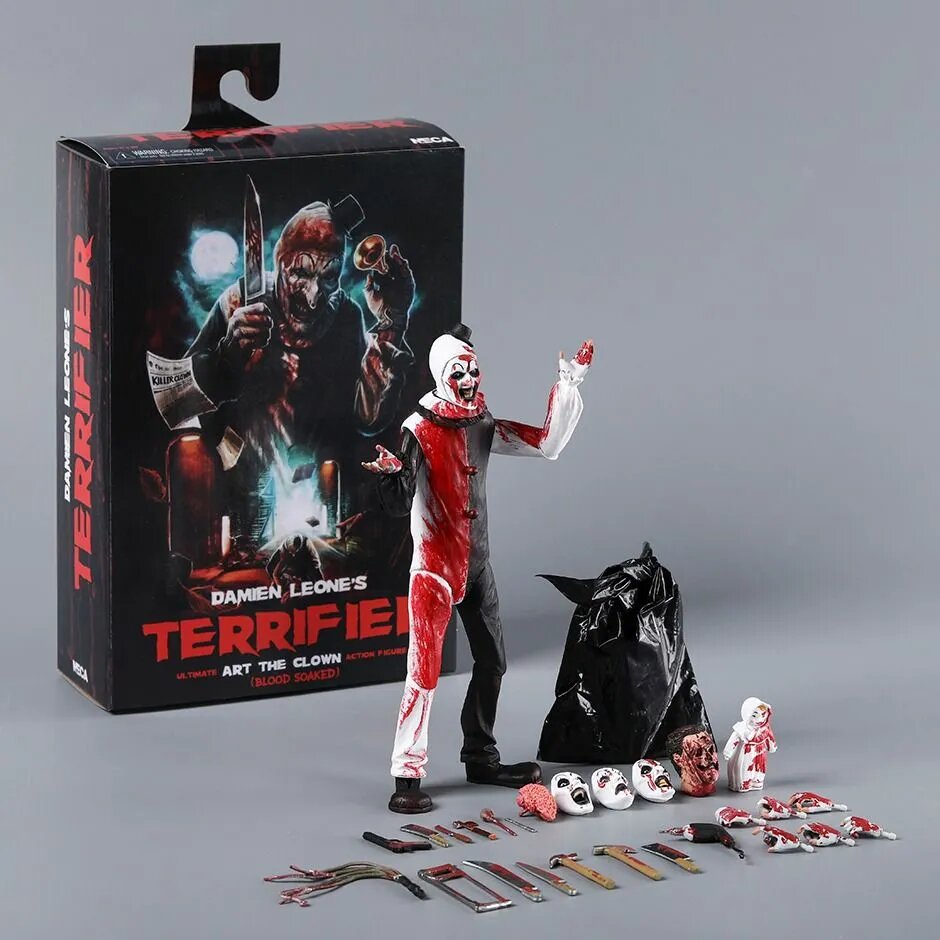 Фигурка Ужасающий кровь замочена Арт Клоун Terrifier Art the Clown 18cm