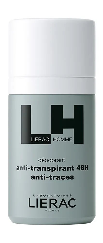 Мужской шариковый дезодорант LIERAC, защита на 48 часов, 50 мл