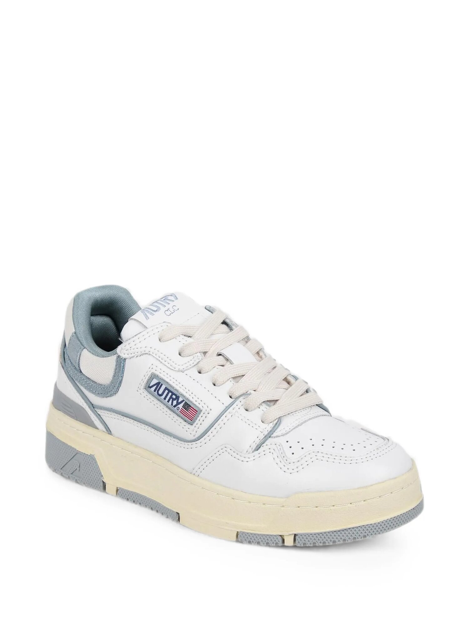 Кроссовки AUTRY CLC Low panelled leather sneakers, размер 39, бежевый/белый — фото 1