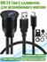 Комплект автопроводки USB 3.0 Type-C удлинитель для автомобильного монтажа, плас...
