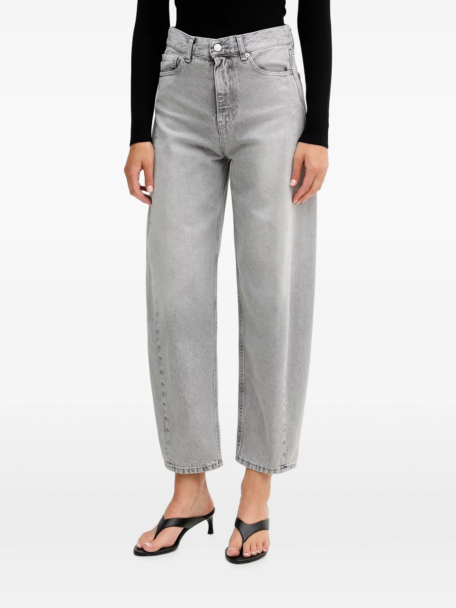 Джинсы VICOLO High-waisted barrel-leg jeans
