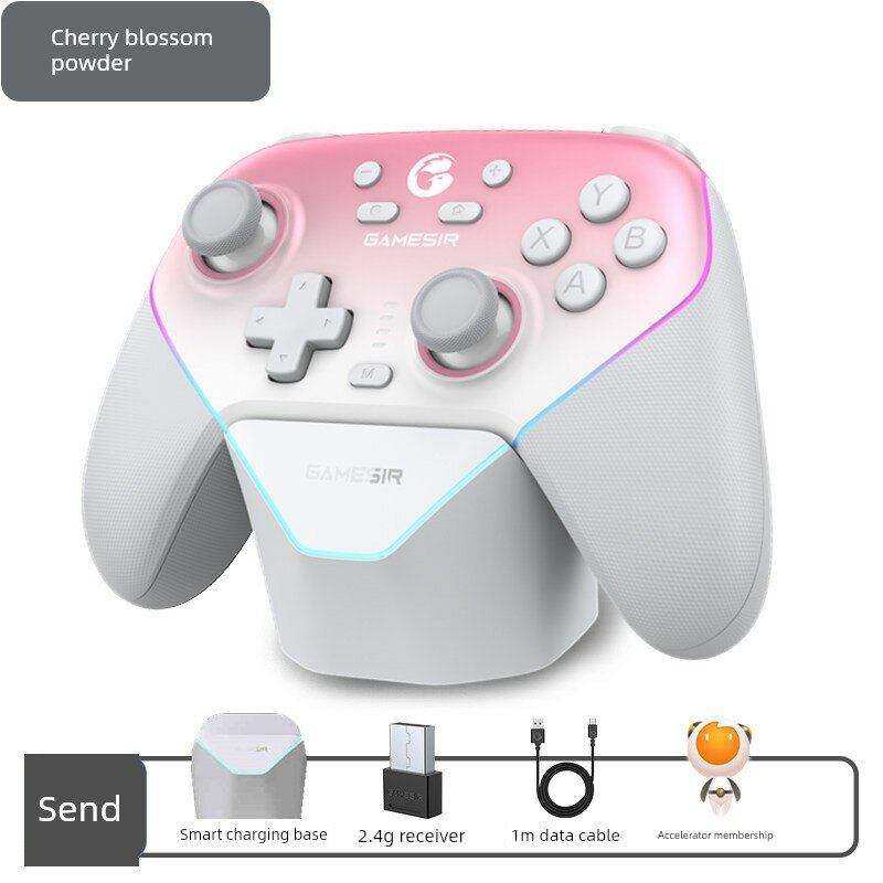 GameSir SuperNova беспроводной игровой контроллер для Nintendo Switch, ПК, Steam, Android с Bluetooth, сакура розовый,
