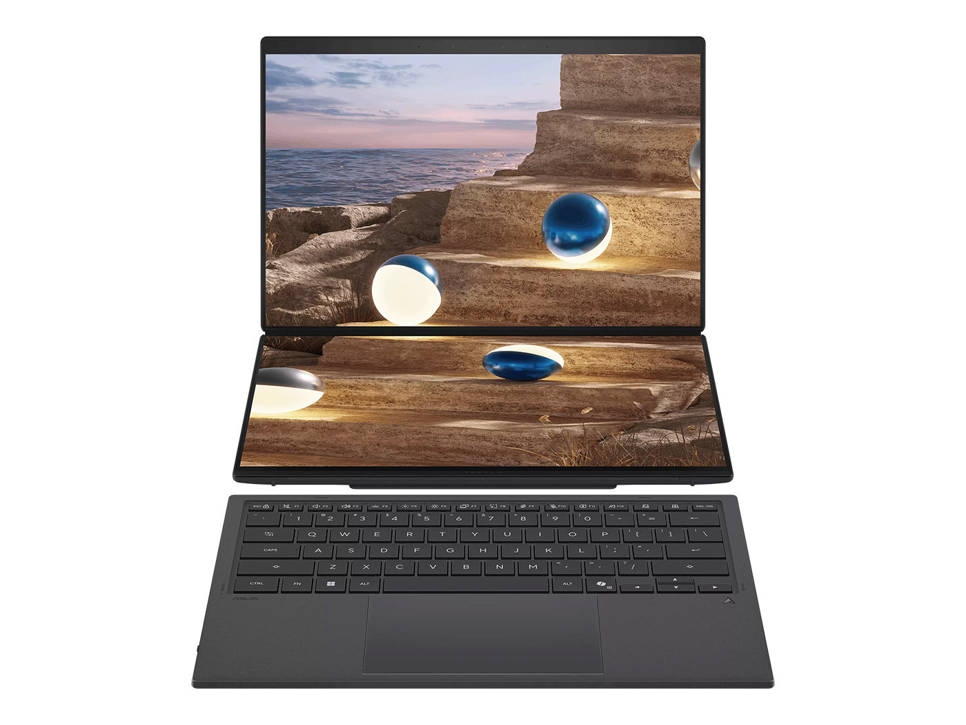Ноутбук ASUS Zenbook DUO 2026 UX8407AA-SN197X 90NB16V1-M00900 (14", 32 ГБ/SSD 2 ТБ) Серый