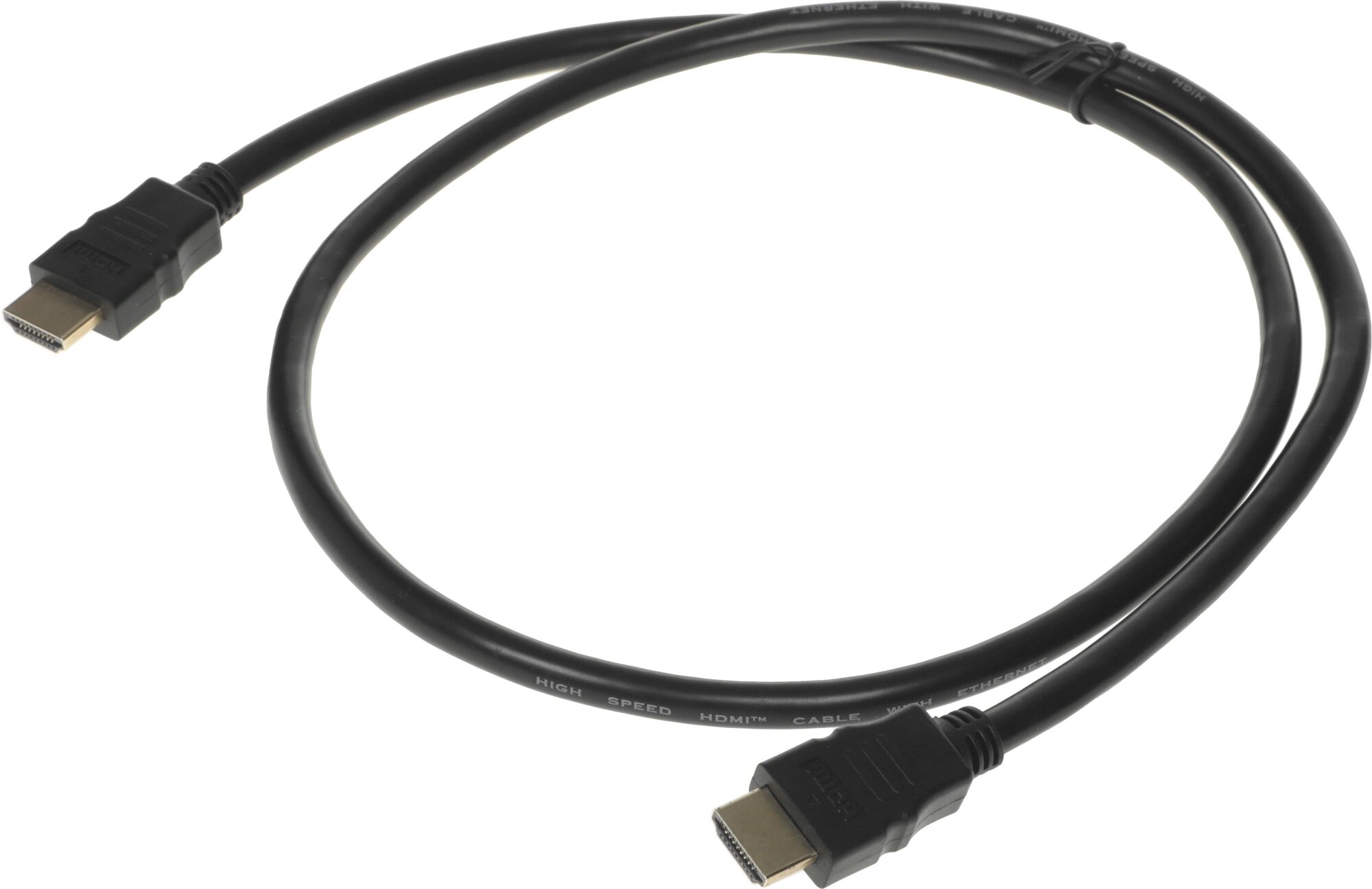 Кабель аудио-видео Buro HDMI 2.0 HDMI (m)/HDMI (m) 1м. Позолоченные контакты черный (BHP HDMI 2.0-1)