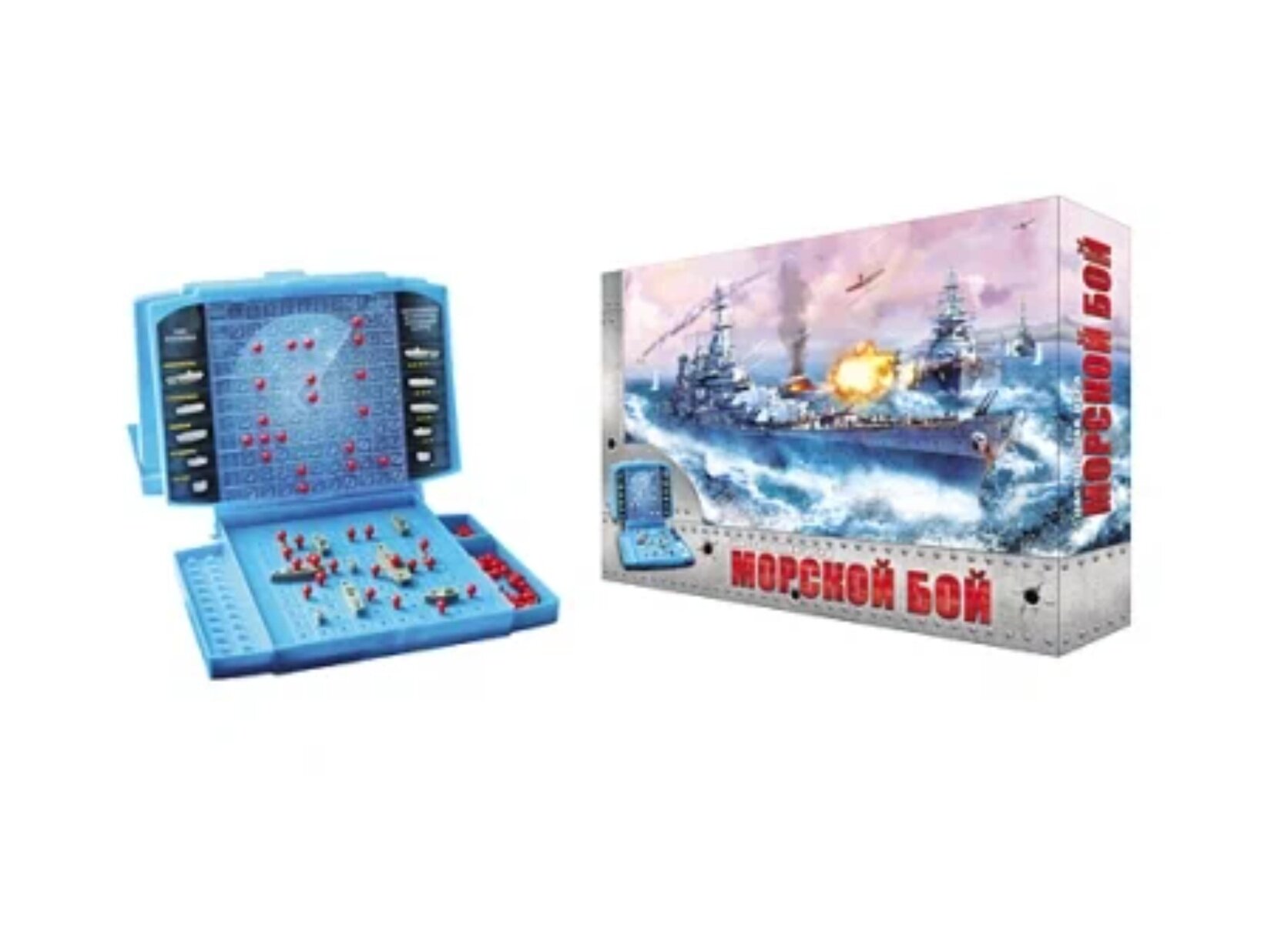 Настльная игра "Морской бой" в цветной коробке 37*24,5*5,5 см