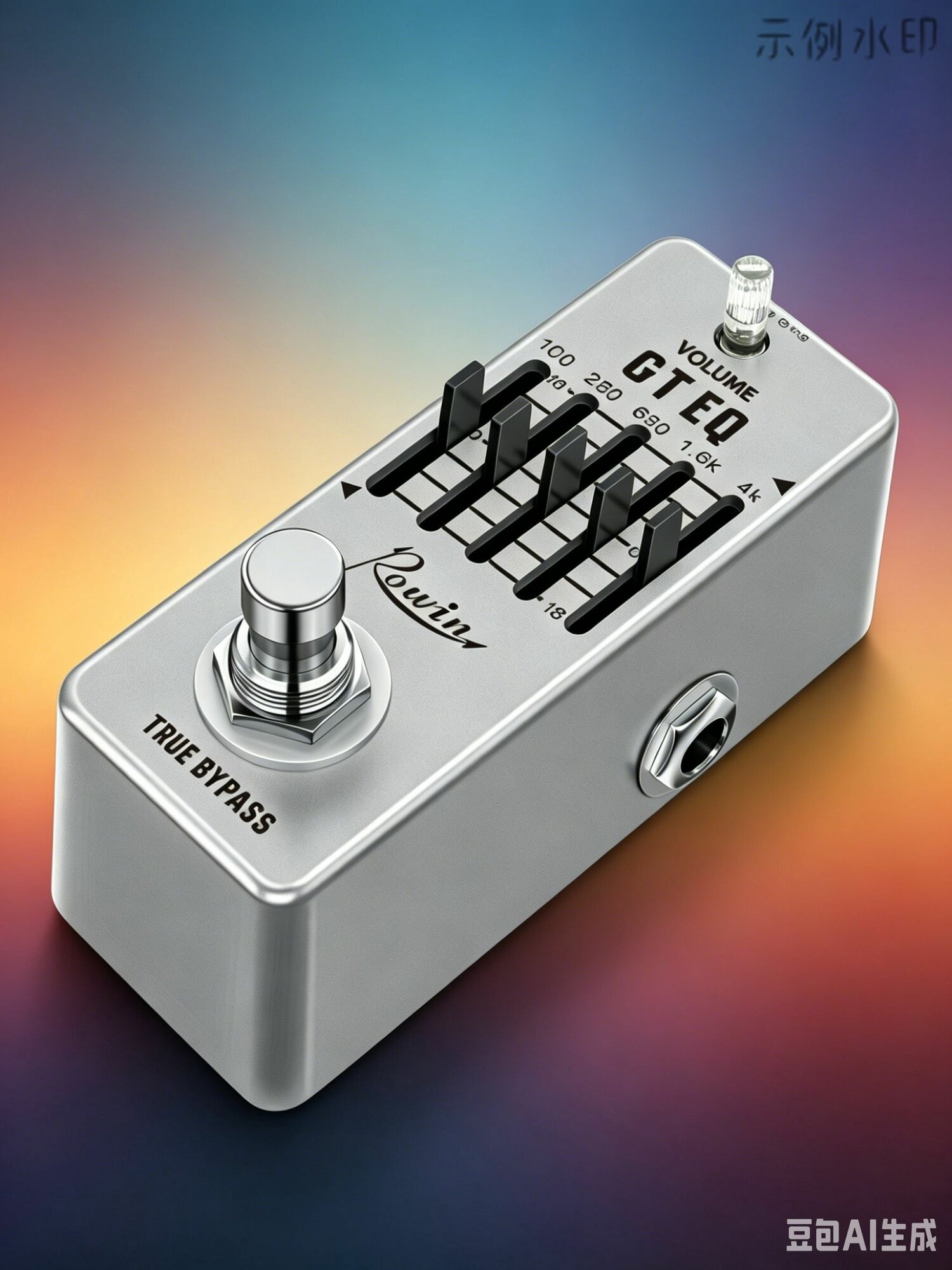 LEF-317A GT-EQ, миниатюрная 5-полосная графическая эквалайзер-педаль для электрогитары, регулировка усиления 18 дБ на полосу, регулятор общей громкости, металлический корпус, истинный байпас