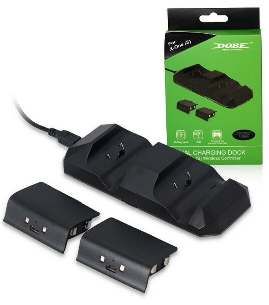 Зарядная станция с 2-я аккумуляторами для геймпадов Xbox One (TYX-695)