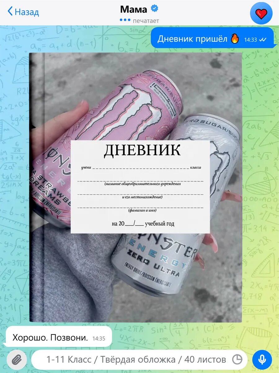 Школьный дневник с принтом Монстер Хай
