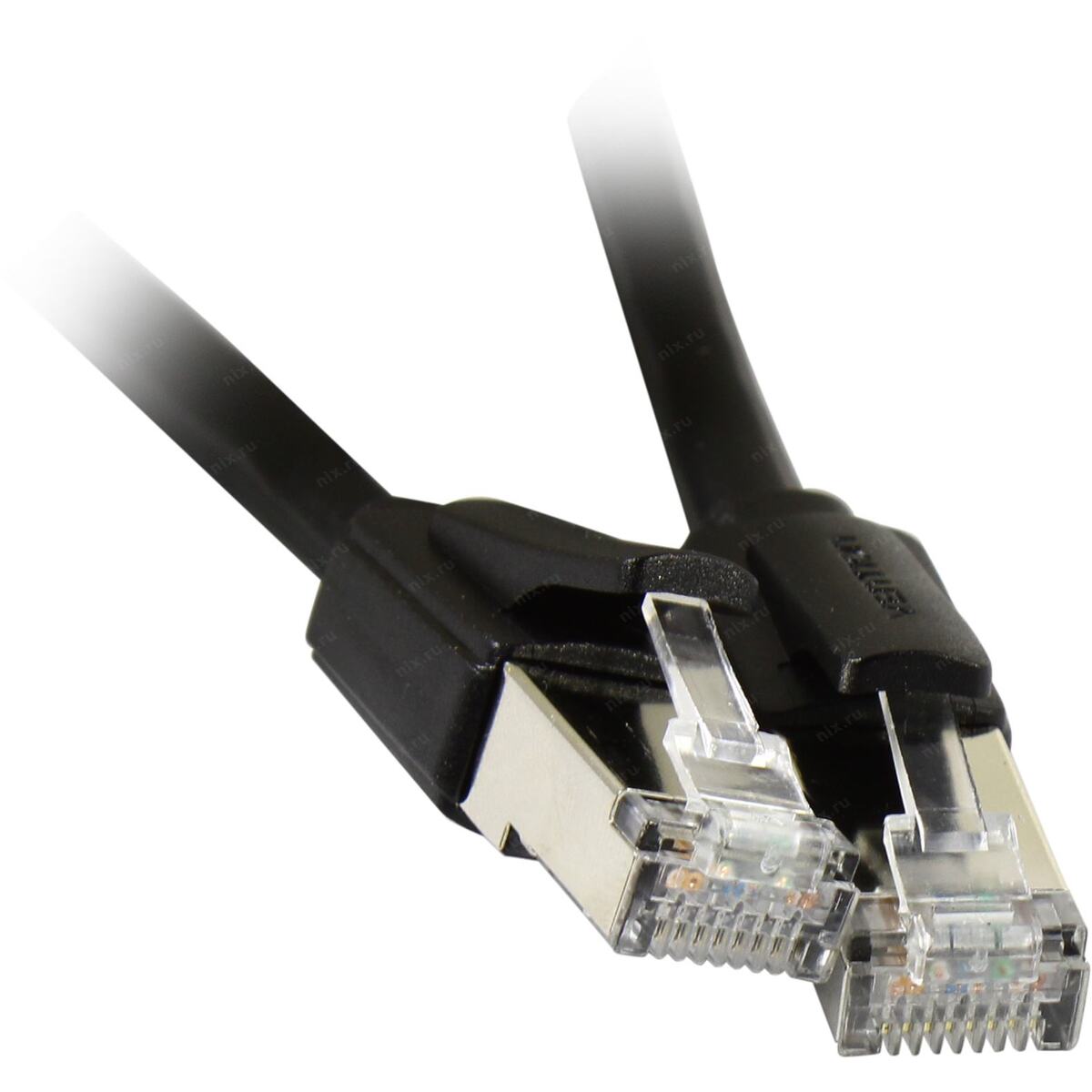 Vention IKKBF Patch Cord SFTP кат.8 1м, чёрный — фото 1