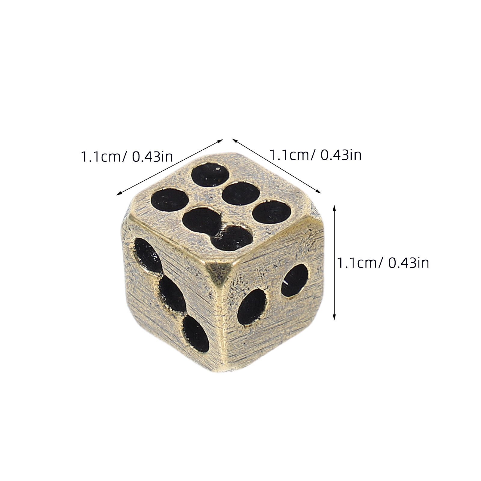 5 Штук Игровые Кубики Из Металла Маленькие Кубики Для Игр Fun Dice Размер 1 10X1 10X1 10Cm