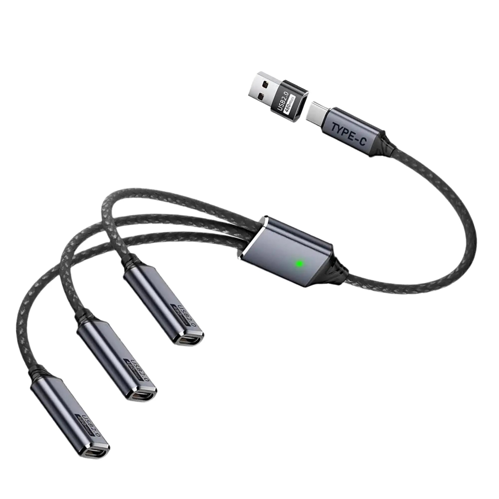 USB-C Разветвитель 3-в-1 USB3in1 TypeCAdapter — фото 1