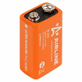 Батарейка 6LR61 Крона 9V щелочная, 1 шт; AIRLINE
