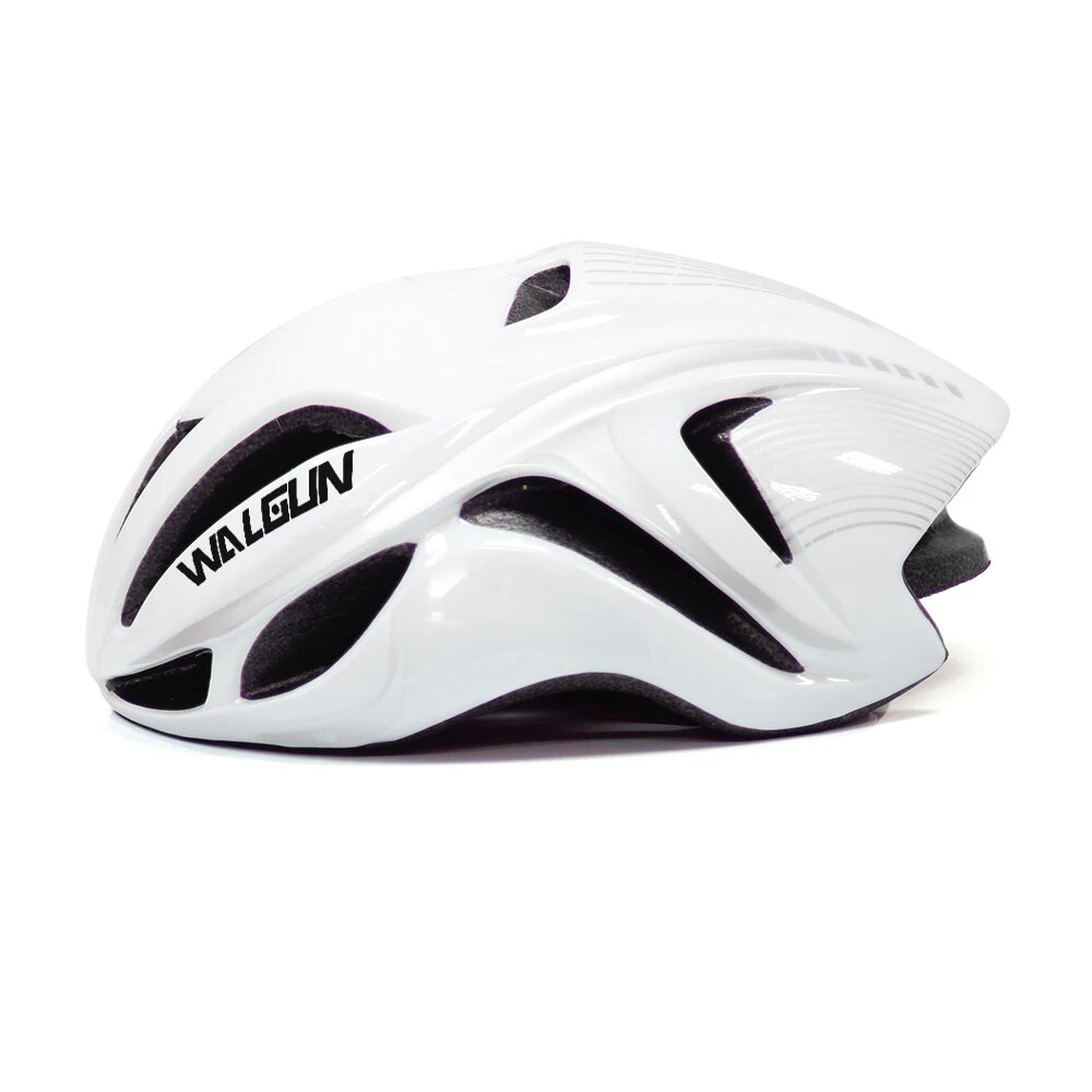 Белый велошлем WALGUN Aero Timetrial TT, Color 9