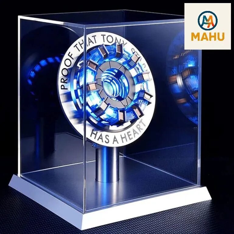 Эксклюзивный реактор Старка, 3D-лампа с LED подсветкой, настольный светильник с сенсорным управлением, синий