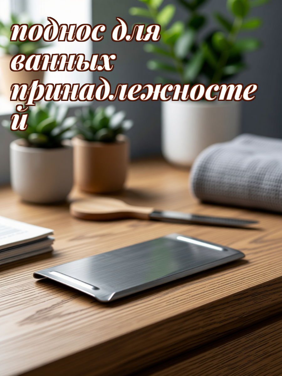 Стойка Для Телефона В Ванную Из Нержавеющей Стали С Полкой Для Хранения 17.50X9.00X2.50Cm