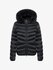 Куртка Colmar Faux-fur trim quilted jacket, размер 46 IT, черный