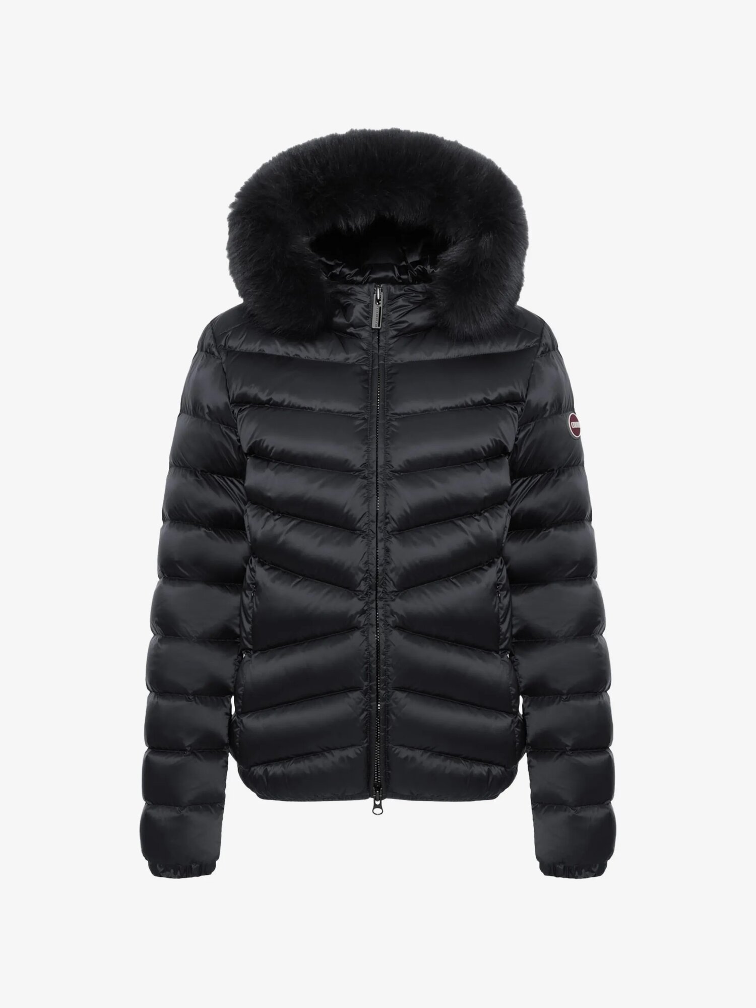 Куртка Faux-fur trim quilted jacket