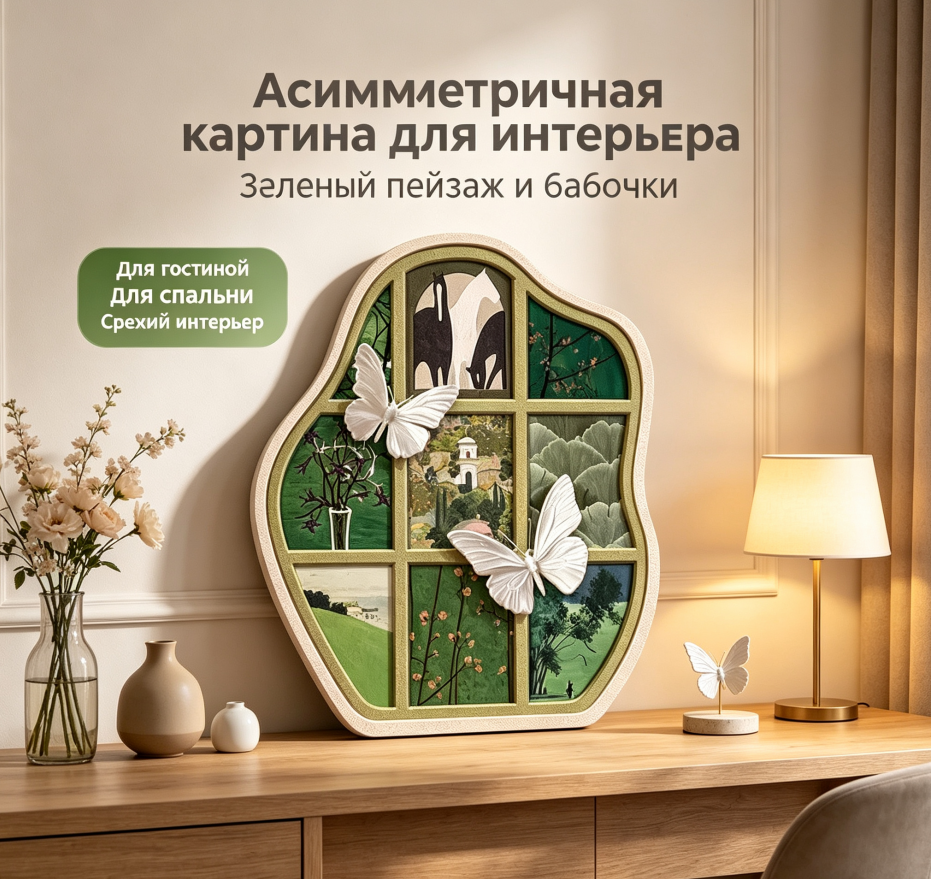 Винтажная настольная картина‑подставка, декор для комода, прихожей, прикроватной тумбы, арт‑декор в средневековом стиле