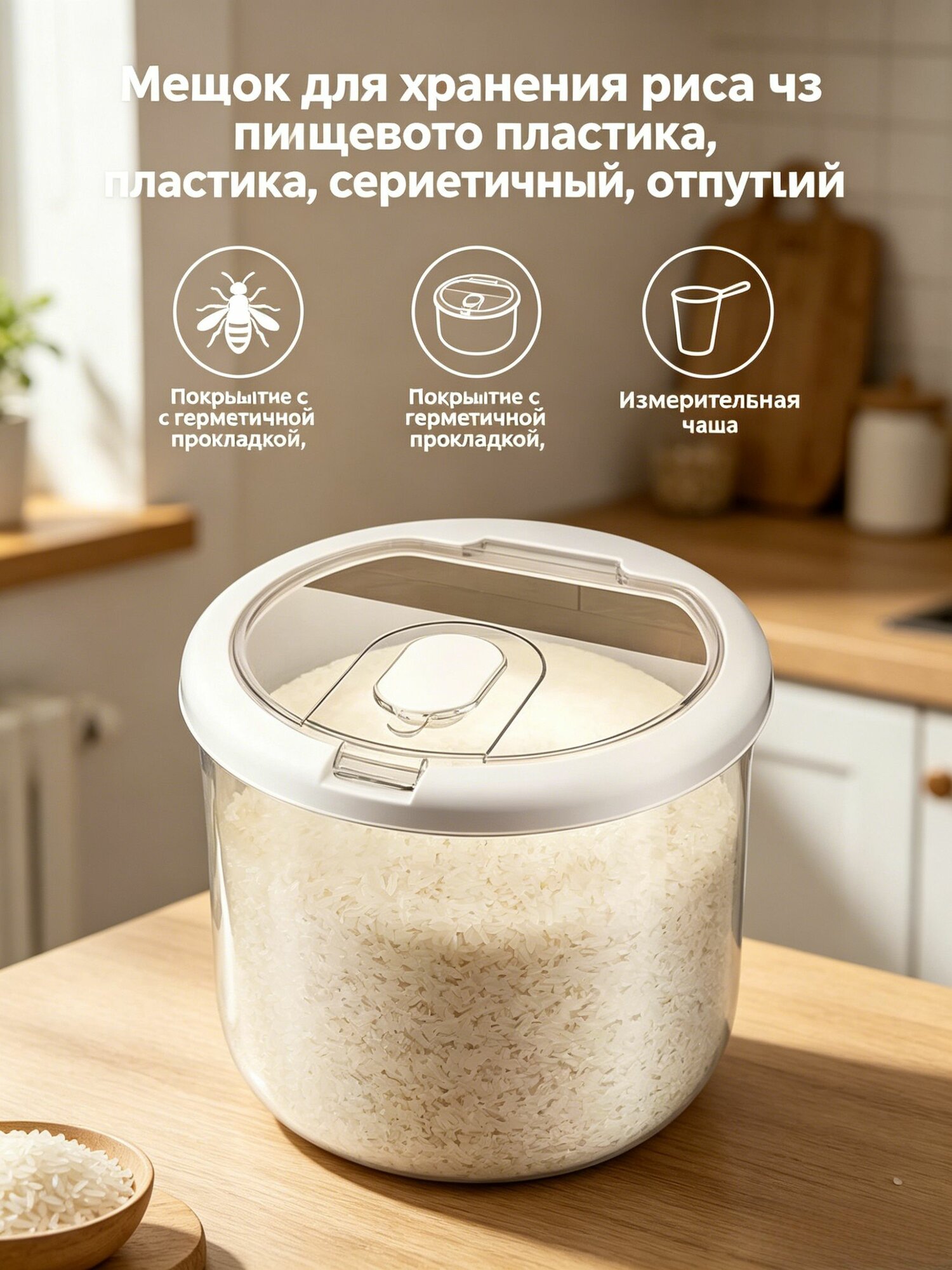Ведро пищевое, Пластик, 10 л