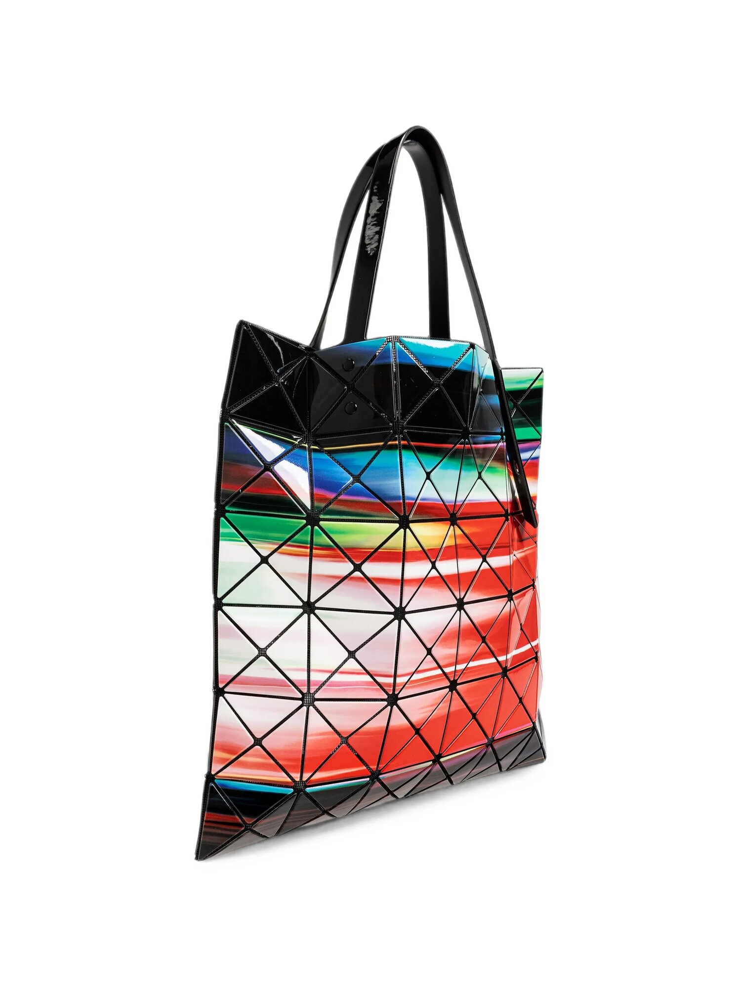 Сумка Bao Bao Issey Miyake Warp geometric-panel tote bag, красный — фото 1