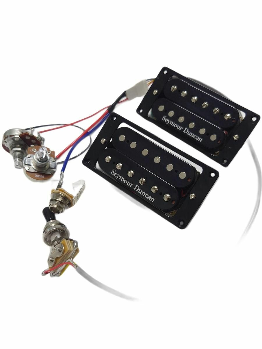 Звукосниматель Seymour Duncan Humbucker SH1N SH4 Звукосниматель для электрогитары 4C 1V1T Жгут проводов Белый/черный/Zebra Аксессуары для гитары