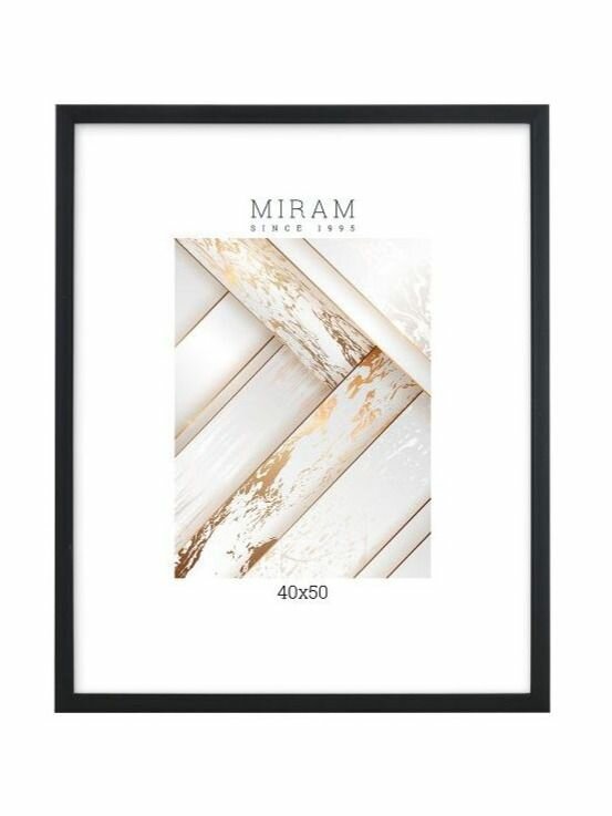 Фоторамка MIRAM, 40x50 см, пластик, крепление прищепками, черная