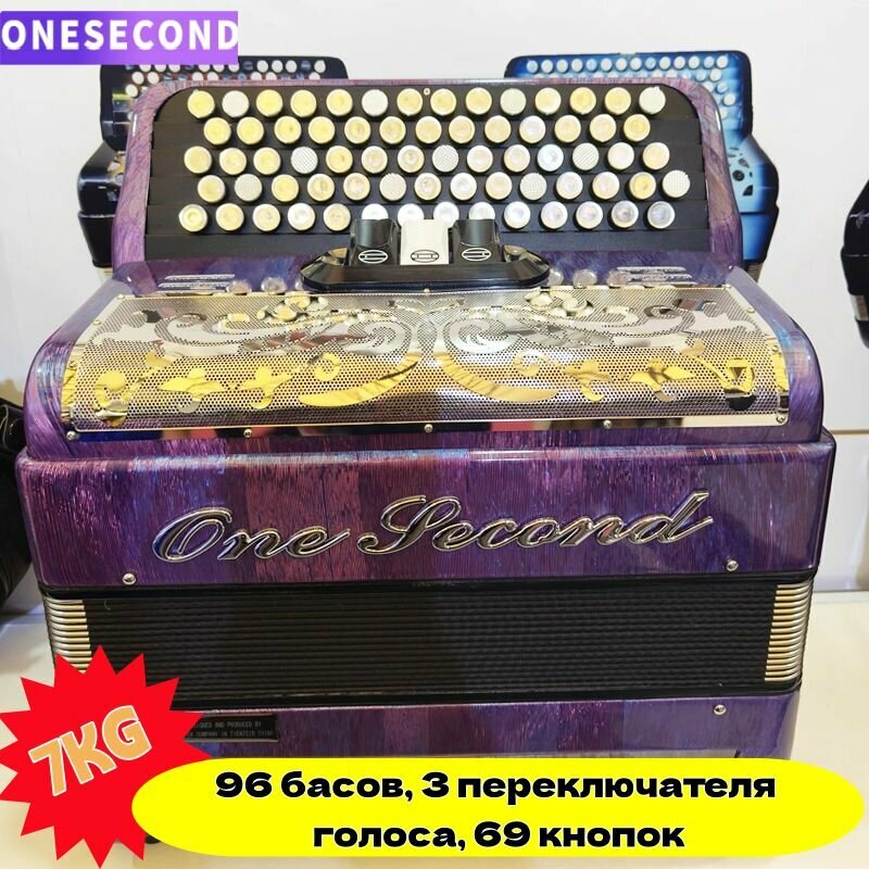Бас-гитара Bayan Qin 96 (3 тембра) - 69 кнопок, орган высокого уровня исполнения