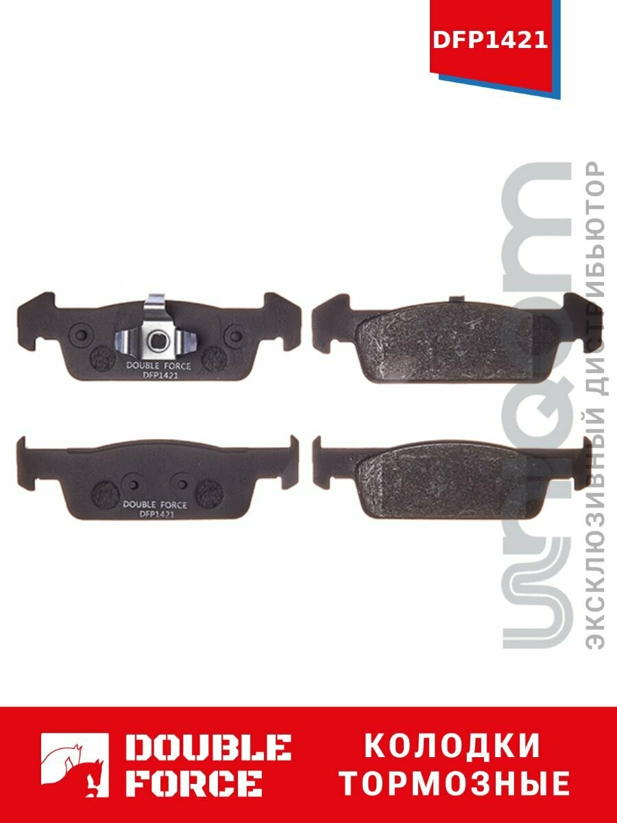 Колодки тормозные передние Renault LOGAN 2014 - / Renault SANDERO 2009 - Double Force DFP1421