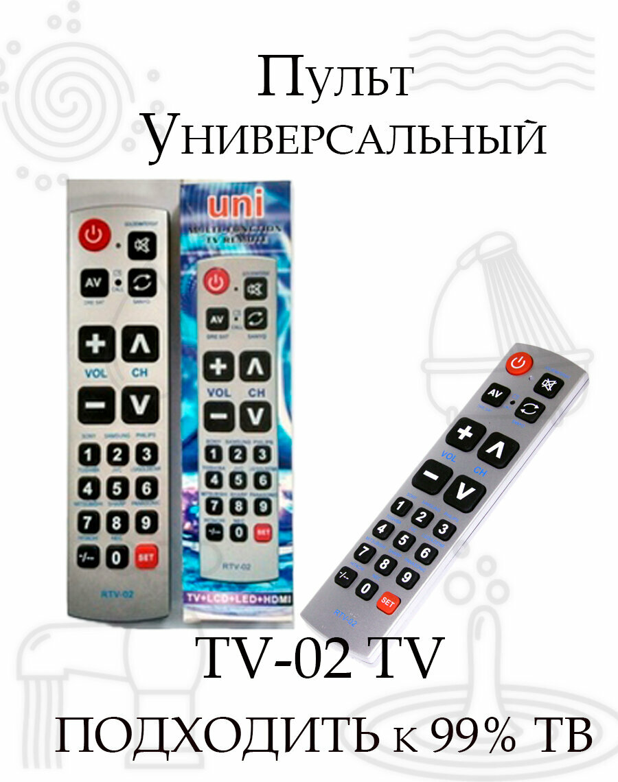 Пульт Rtv-02 multi универсальный пульт дистанционного управления