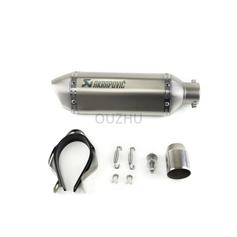 Глушитель на мотоцикл акрапович Akrapovic Gasoline длиной 370 мм