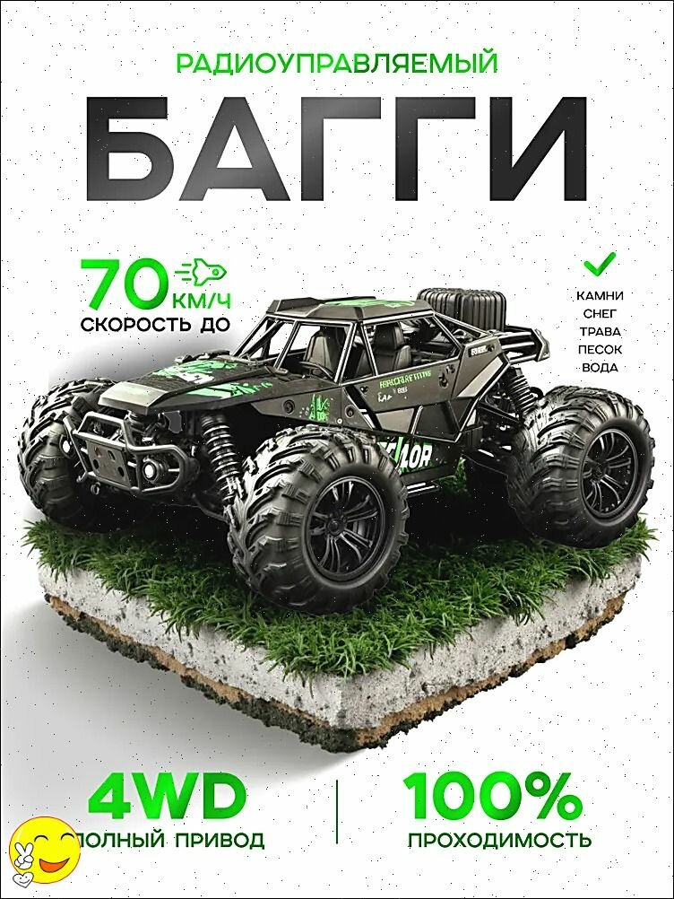 Машинка на радиоуправлении багги игрушка для мальчика