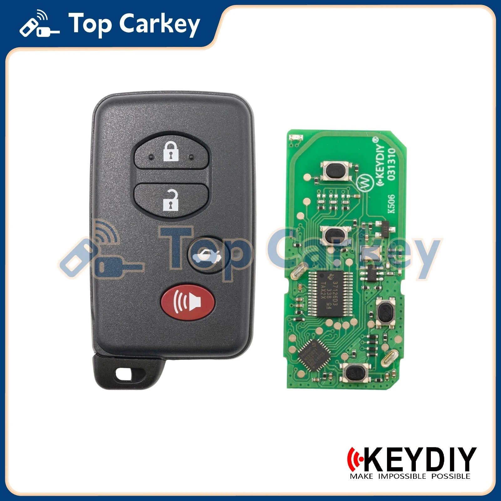 Серия KEYDIY KD TDB (TDB01, TDB03, TDB36, TDB42) для Toyota Camry, Corolla, Levin, TDB03-4 Black