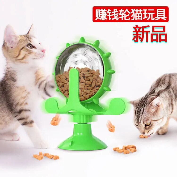 Саморазвлекающаяся игрушка для кошек, светящаяся пружина, щетка для шерстиАвтоматическая кормушка для кошек и собак