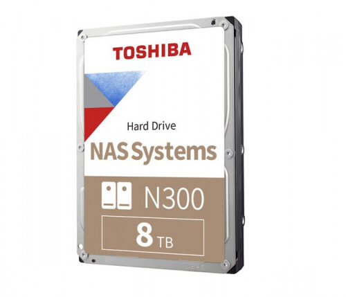 Жесткий диск Toshiba 3.5" N300 NAS 8ТБ, SATA 6Gb/s, 512 Mb, 7200 rpm (HDWG780XZSTA)