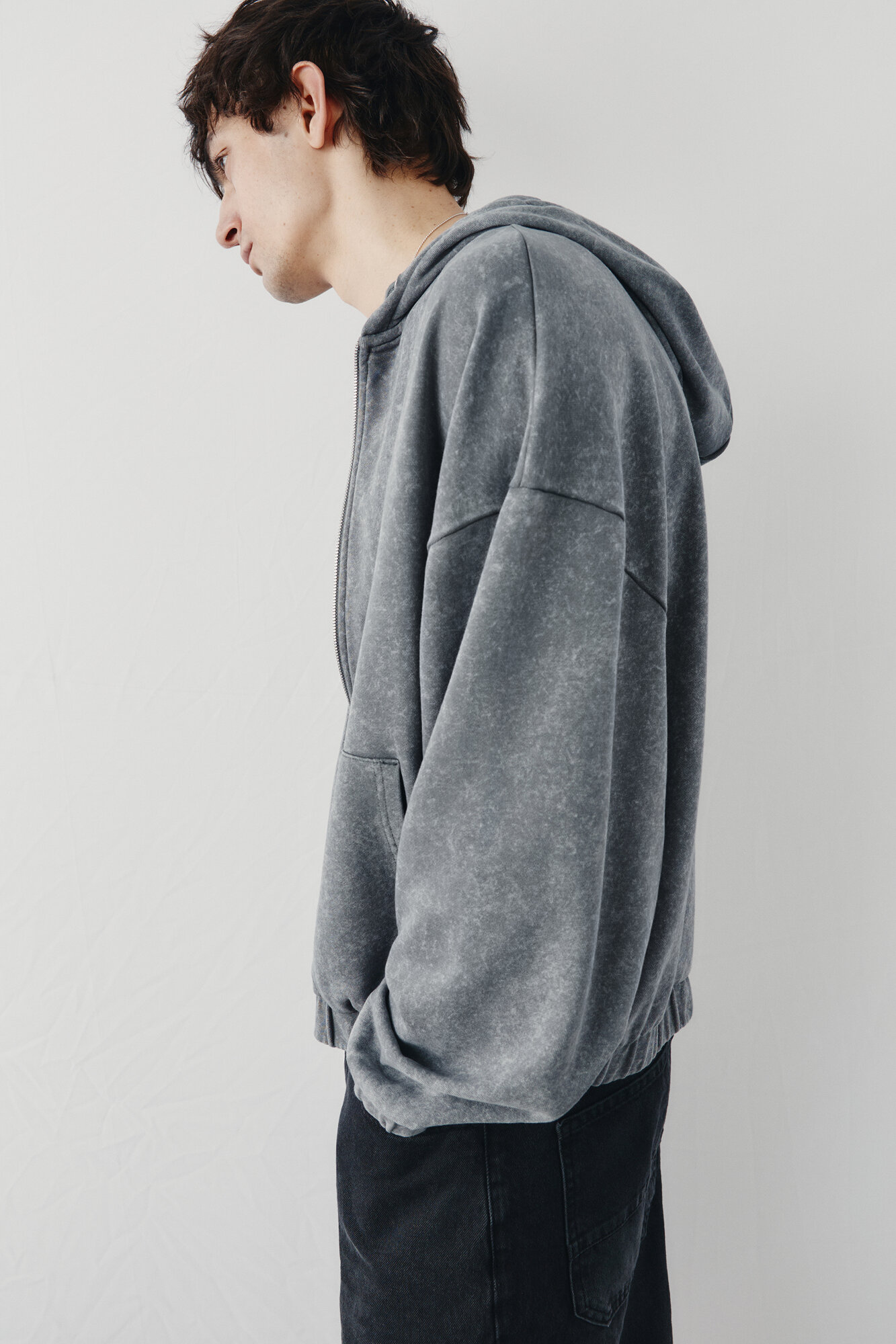 Худи на молнии из футера вареная