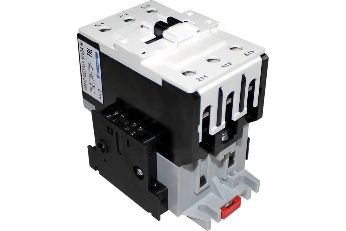 Электромагнитный пускатель Электротехник ПМ12‑063151 УХЛ4 63А 380В/50Гц IP20, нереверсивный, 2NO+2NC