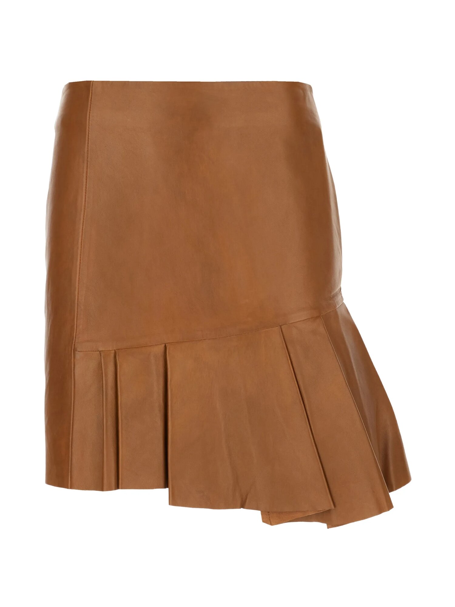 Юбка Pleated leather mini skirt