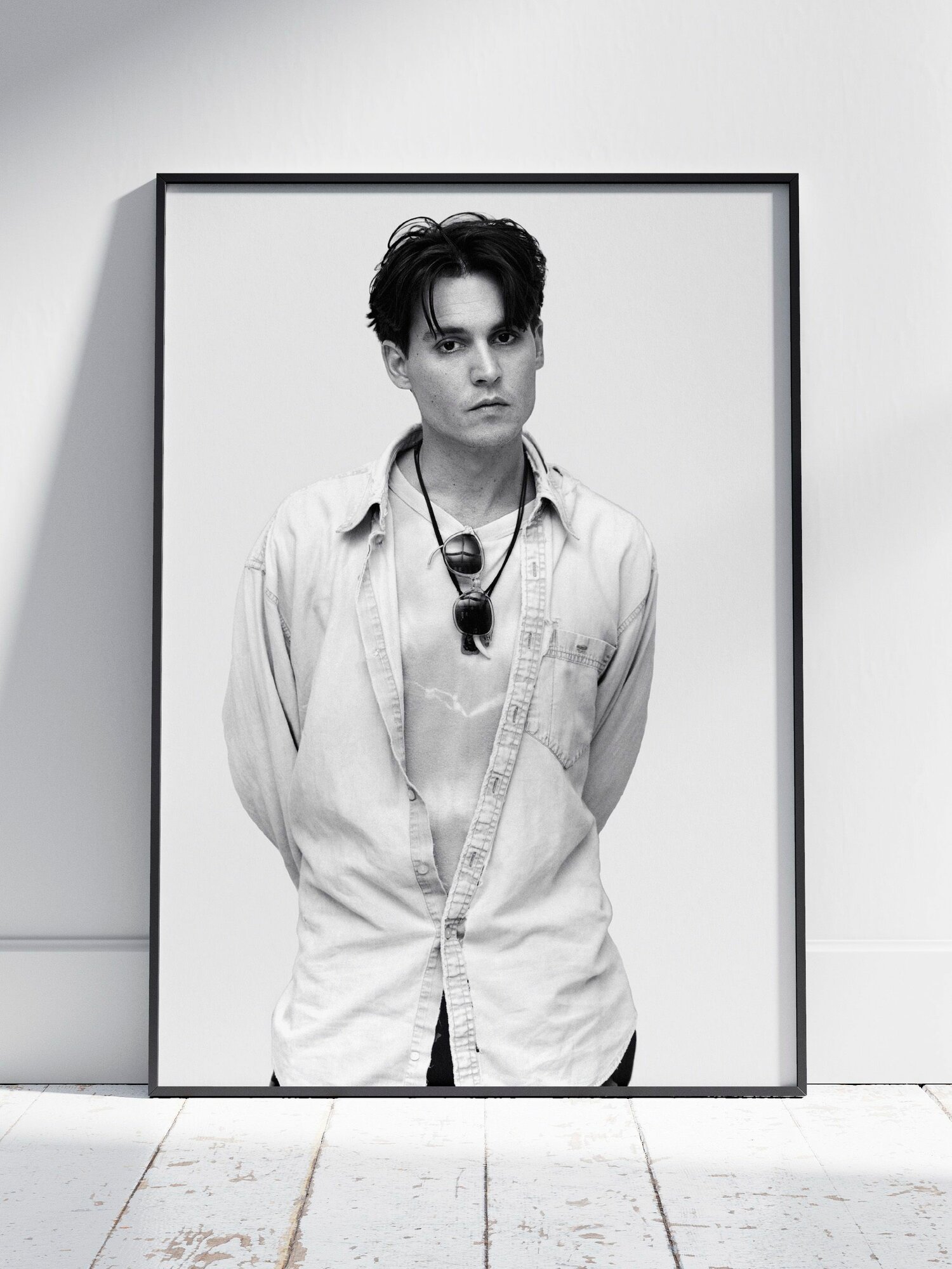 Плакат на стену для интерьера Джонни Депп (Johnny Depp 45) - Постер по актеру фильма, кино, сериала формата A3 (30x42 см)
