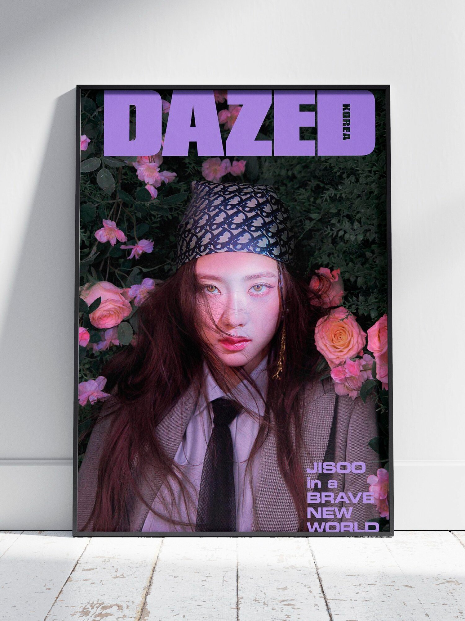 Плакат на стену для интерьера Корейский Стиль (Korean Fashion Style 17) - Постер по восточной эстетике формата A4 (21x30 см)