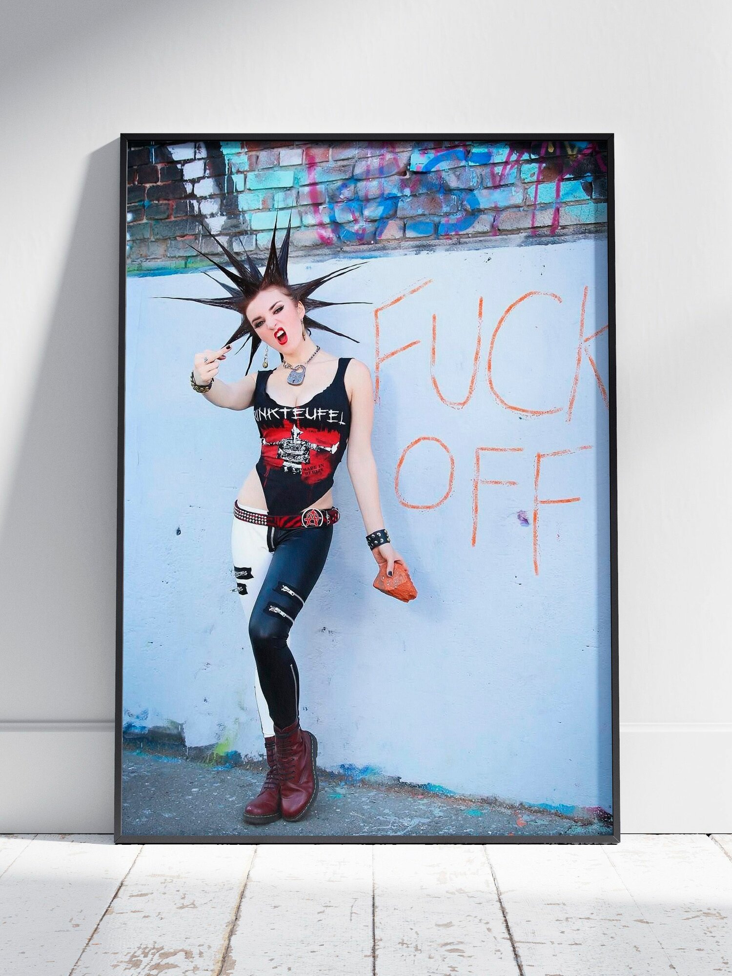 Плакат на стену для интерьера Стиль Панк (Punk Style 7) - Постер по моде и эстетике формата A4 (21x30 см)