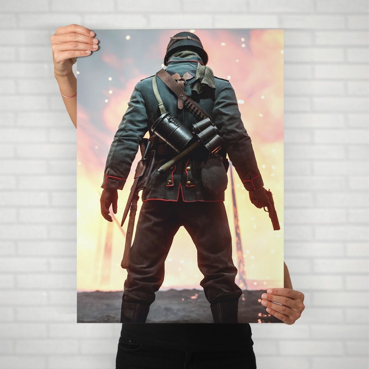 Плакат на стену для интерьера Бателфилд (Battlefield 1 - 16) - Постер по игре формата А1 (60x84 см)
